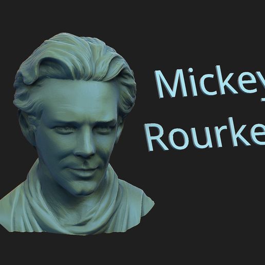 STL file Mickey Rourke 🏍️ (OBJ)・3D printable model to download・Cults