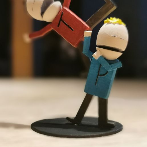 3D printed Terrance and Phillip South Park • made with Elegoo mars 4 ...