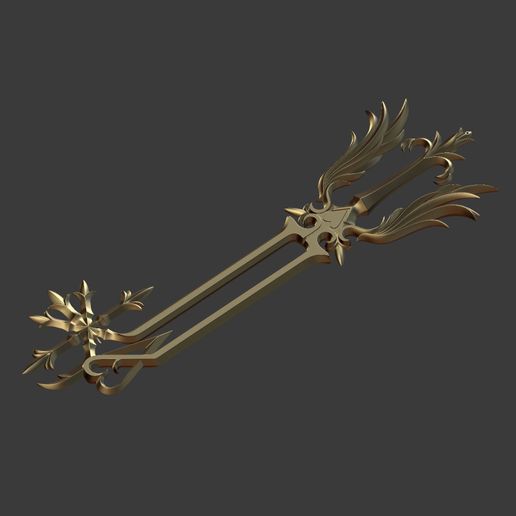 🥰 Kingdom Hearts Oathkeeper keyblade 3D print model・ STL File for 3D ...