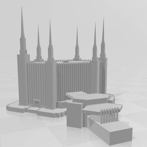 🕍 LDS Washington DC Temple with lights・ STL File for ・Cults