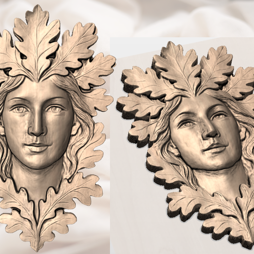 👨 14 Green Man STL Files for CNC & 3D Printing – Pagan Wall Art ...