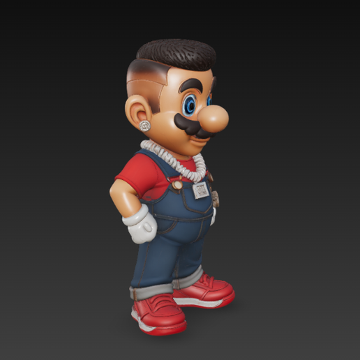 💇 Mario Bros corte de pelo casual・Archivo STL Gratis para Impresión 3D ...
