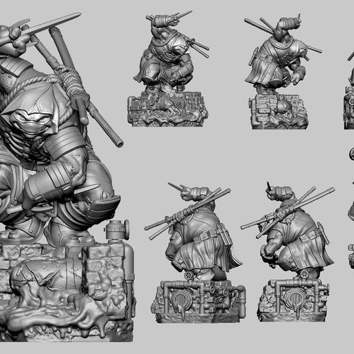 🦸 THE LAST RONIN - TMNT・ STL File for 3D printing・Cults
