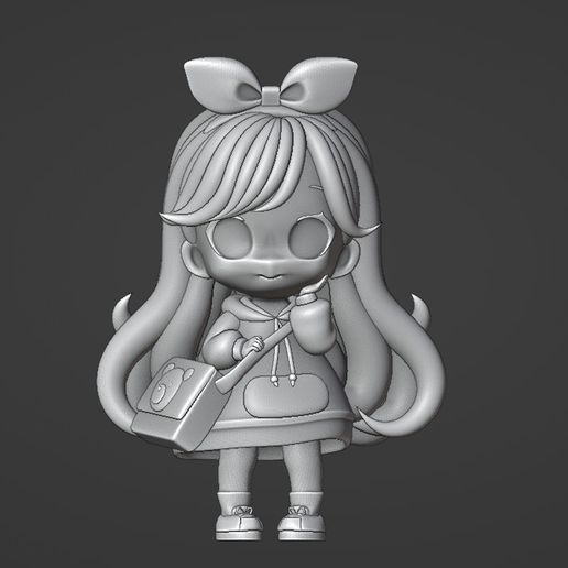 👧 Chibi girl・ STL File for 3D printing・Cults