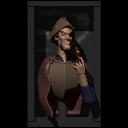 STL file book nook book corner Sir Samuel Vimes 📚 ・3D print object to ...