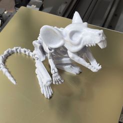3D printable FLEXI PRINT-IN-PLACE SKELETON RAT _HALLOWEEN • made with ...