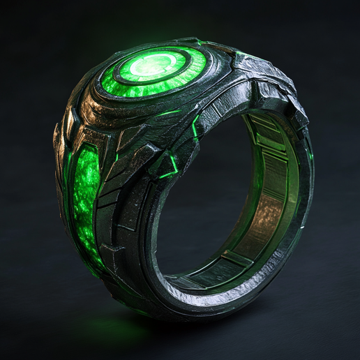 🏮 Green Lantern Power Ring 3D Model - HD Version・ STL File for 3D printing・Cults