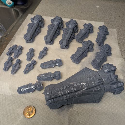 🛰 Core fleet for OPR Warfleets FTL and other space tactical games・3D ...