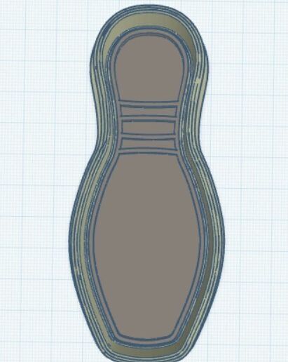 🎳 BOWLING PIN COOKIE CUTTER - SPORTS BOWLING BIRTHDAY PARTY BAKING TOOL ...