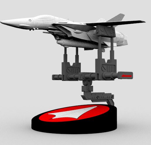 🎨 MACROSS VALKYRIE VALKYRIE DISPLAY STAND 02 - 1/72 (Corrected)・ STL ...