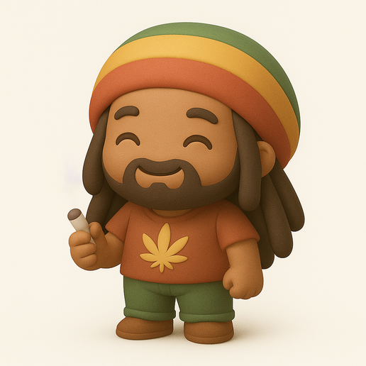 👨 Rasta Man STL - Reggae Style・Free STL File for 3D printing・Cults
