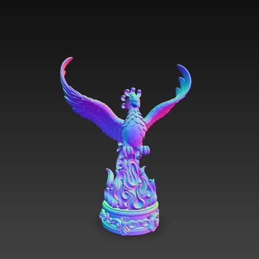 🦅 3D Printable Rising Phoenix Statue – Mythological Symbol・ STL File ...