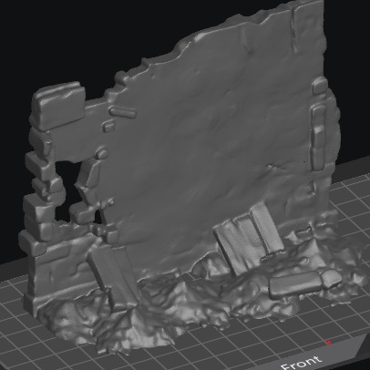 🏠 Destroyed ww2 wall (2) 1/35th・ STL File for 3D printing・Cults