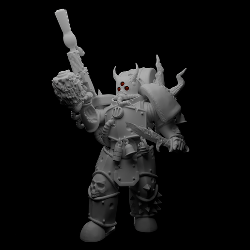 💂 Death Guard, Plague marine・ STL File for 3D printing・Cults