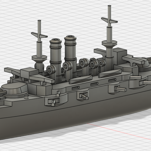 🎲 HMS Canopus/ HMS Thunderchild V2・Free 3D File for ・Cults