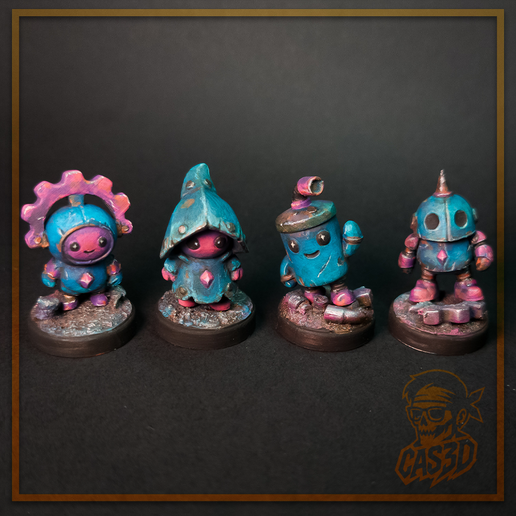♟ Tiny Critterz -The Scraplings - 4 Unique Steampunk Fantasy Companions ...