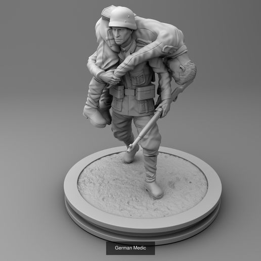 🗺️ German Medic・ STL File for 3D printing・Cults