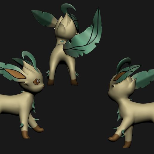🐉 Pokemon - Leafeon (New Version!!!)・ STL File for ・Cults