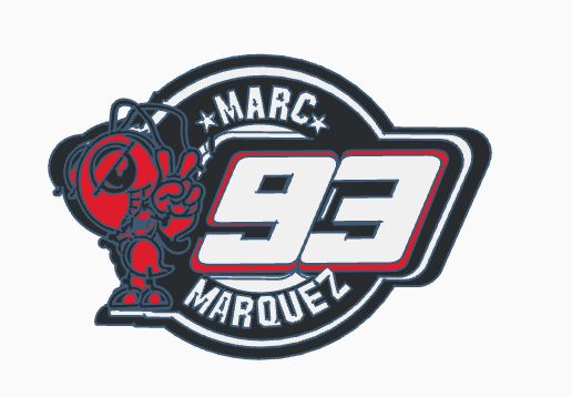 STL file Marc Marquez 93 logo 👽 ・3D printable model to download・Cults
