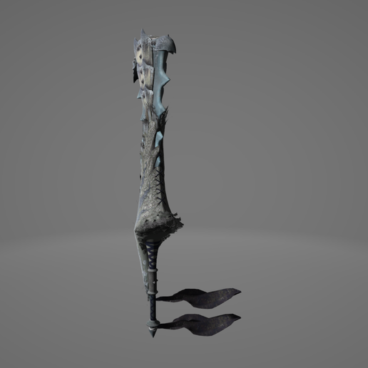👹 MONSTER HUNTER WORLD BARIOTH FROSTFANG GREAT SWORD・ STL File for 3D ...