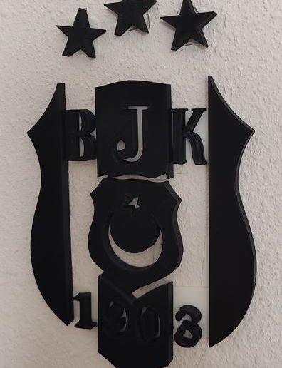 🪞 BJK Wall Decoration・ STL File for 3D printing・Cults
