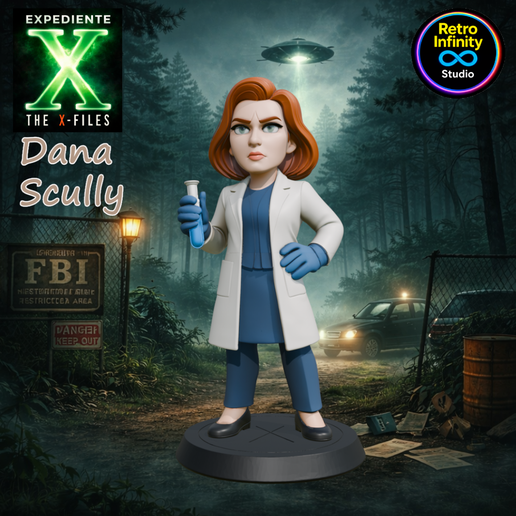 ♾️ X-Files - The X-Files 3D Collectible Figures Pack (90mm) | Retro ...