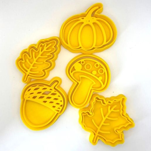 3D file autumn cookie cutter - autumn cookie cutter 🍪 ・3D printer model ...