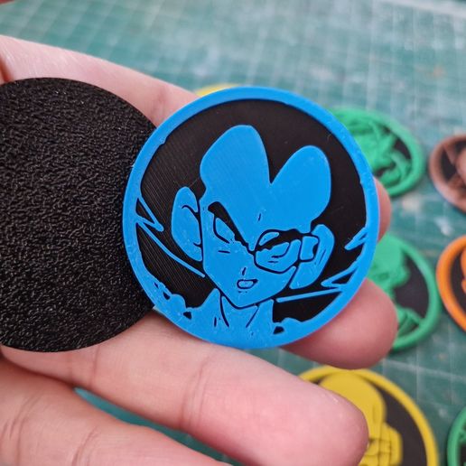 🪙 Vegeta - Sayan Saga (DBZ) collectible coin・ STL File for 3D printing ...