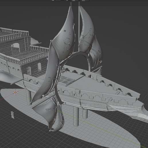 🚢 D&D Scale Airship/Spelljammer・Free STL File for 3D printing・Cults