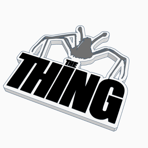 🎬 THE THING V6 Logo Display by MANIACMANCAVE3D・ STL File for 3D ...