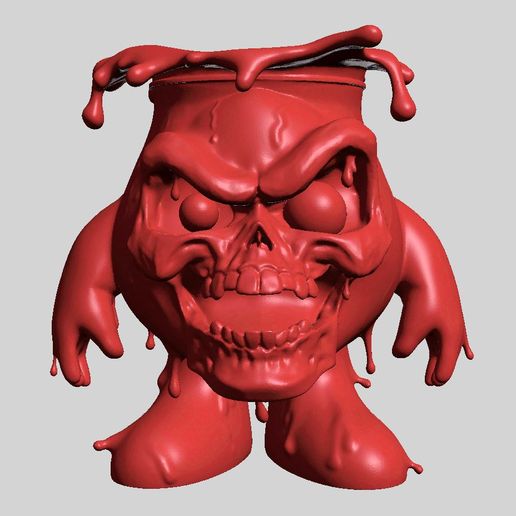 💀 Kool Aid skull・Free STL File for 3D printing・Cults