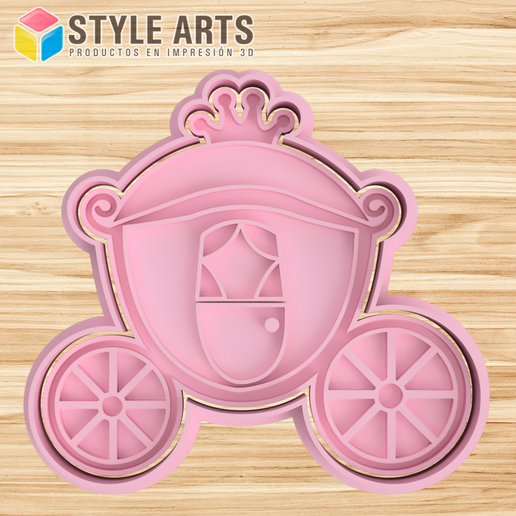 👸 Princess Carriage Cookie Cutter - Princess Carriage Cookies・ STL için ...
