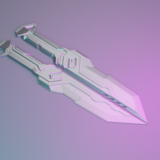 STL file Valorant Glitchpop Dagger 🗡️ (OBJ)・3D print object to download ...