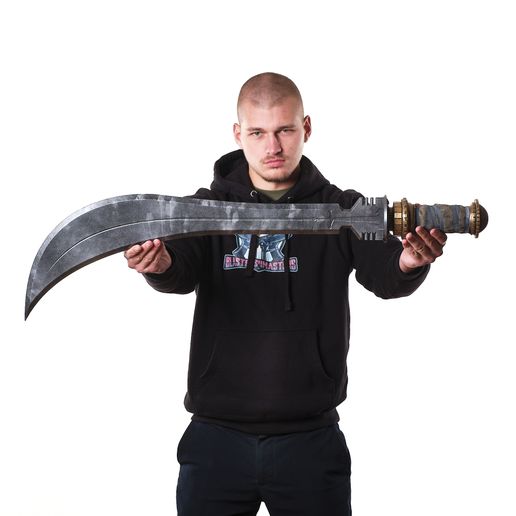 ⭐ Ryyk Scimitar blade Star Wars Replica Prop Sword Cosplay Weapon・ 3D File for 3D printing・Cults