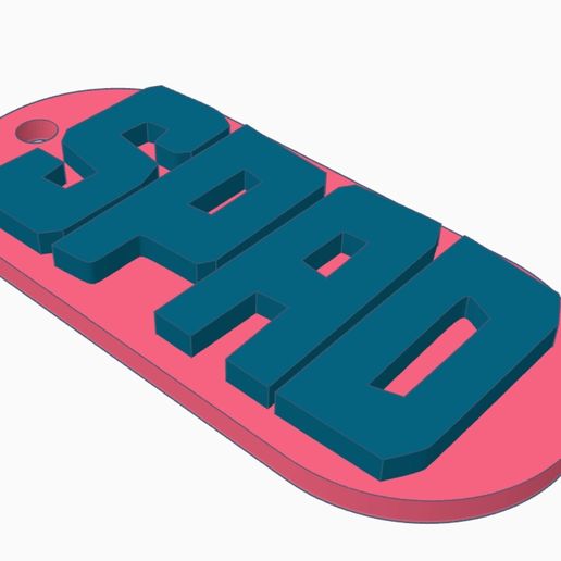 🗝️ Spad keychain・Free STL File for 3D printing・Cults