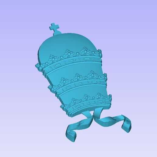 🎩 Papal Hat・ STL File for CNC machining - Laser cutting・Cults