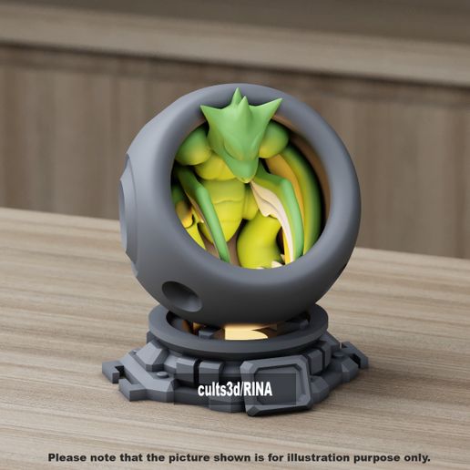 🐉 Scyther healing machine pods・ STL File for 3D printing・Cults