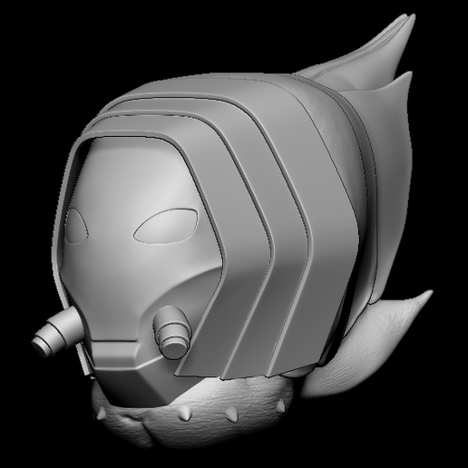 OBJ file Star wars Head sculpt - Pyke Syndicate Guard - Black Series ...