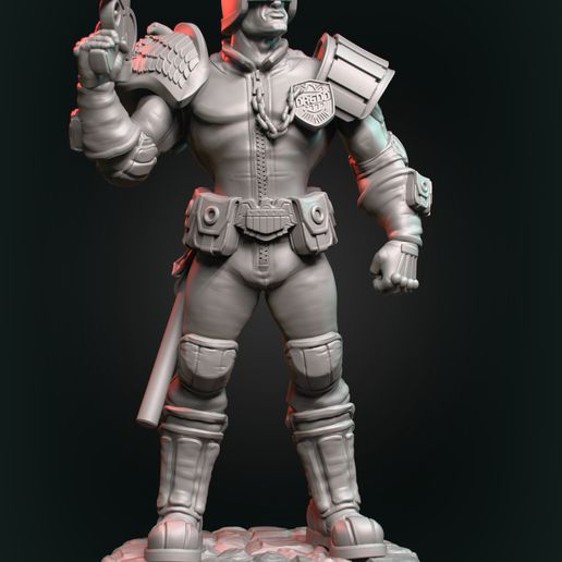 🧑‍⚖️ Judge DREDD・ STL File for ・Cults