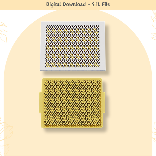 📁 Maze Pattern Texture Mat | STL File | Clay Embossing Stamp | Unique ...
