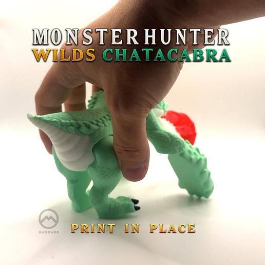 👹 Monster Hunter Wilds – Chatacabra Print-in-Place・ STL File for 3D ...