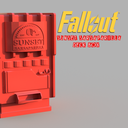 🆕 Fallout New Vegas Deckbox (100+ cards sleeved)・Free 3D File for ・Cults