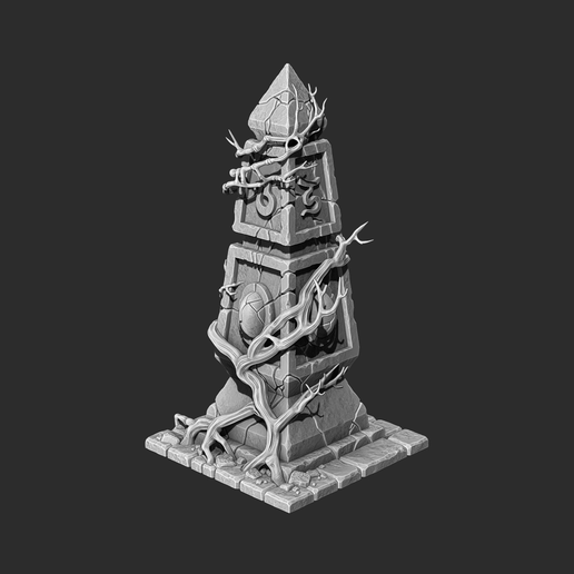🧝 High Elf Obelisk Scenery Terrain・ STL File for 3D printing・Cults