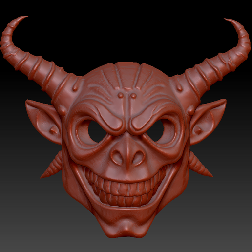 😈 Creepy Devil Mask・ STL File for 3D printing・Cults