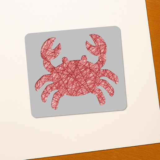 crab stencil printable