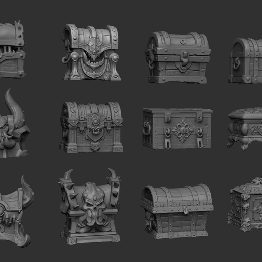 👹 12 Epic Fantasy Treasure Chests for 3D Printing - D&D Ready・ STL File ...