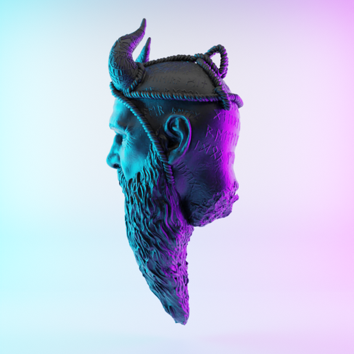 🗝️ Keychain Mimir God of War・ STL File for ・Cults