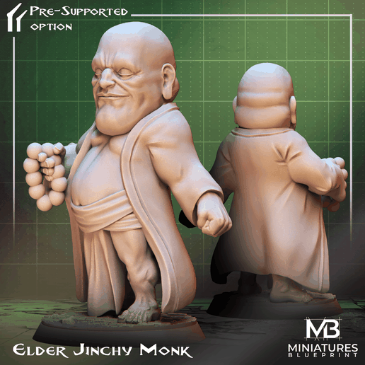 3D file Elder Jinchy Monk 🤴 ・3D printable model to download・Cults