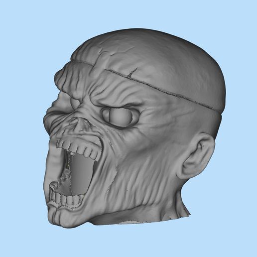 💀 STL printable Aviator skull and Eddy head for Wild Willie Driver KIT ...