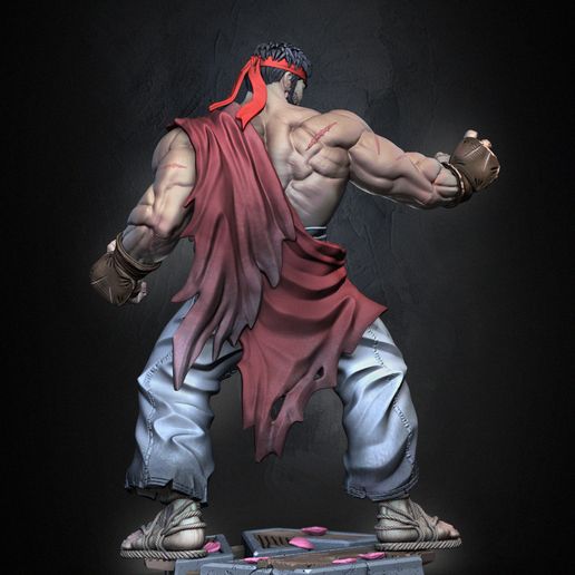 🎮 Ryu・ STL File for 3D printing・Cults